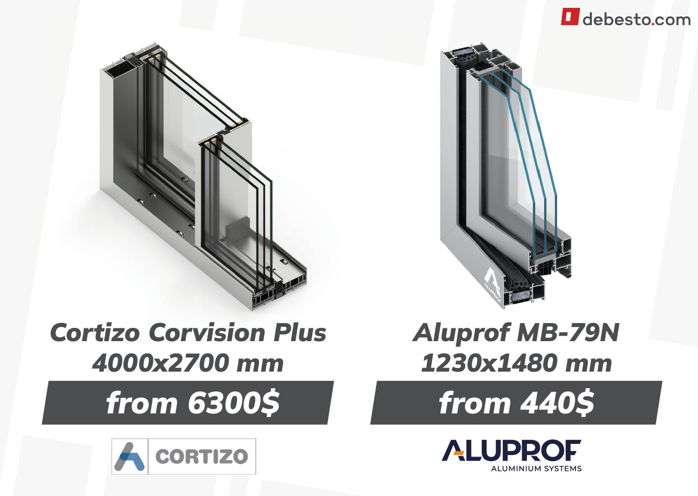 Aluminum windows price list | Find best prices for spec homes